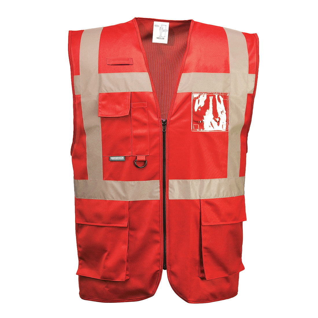 Custom RED Professional Executive Style Safety Vest – Safety Vest Warehouse